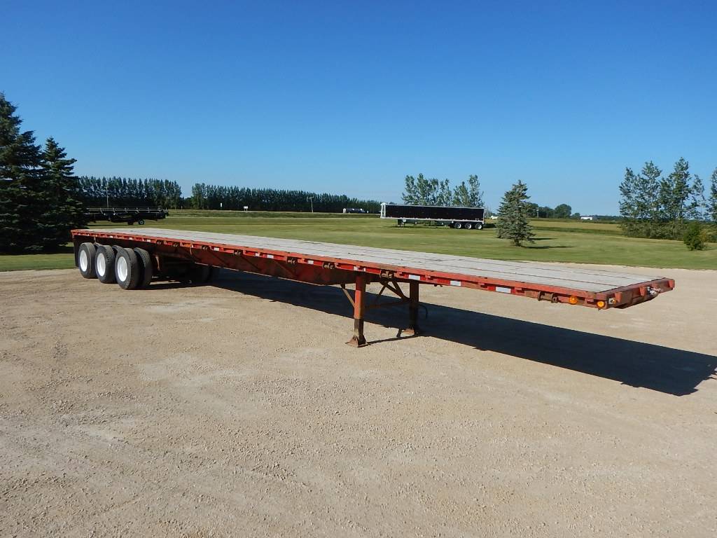 1990 Trail-Eze 53' Tridem Flat deck Trailer (#48509) - Little League ...