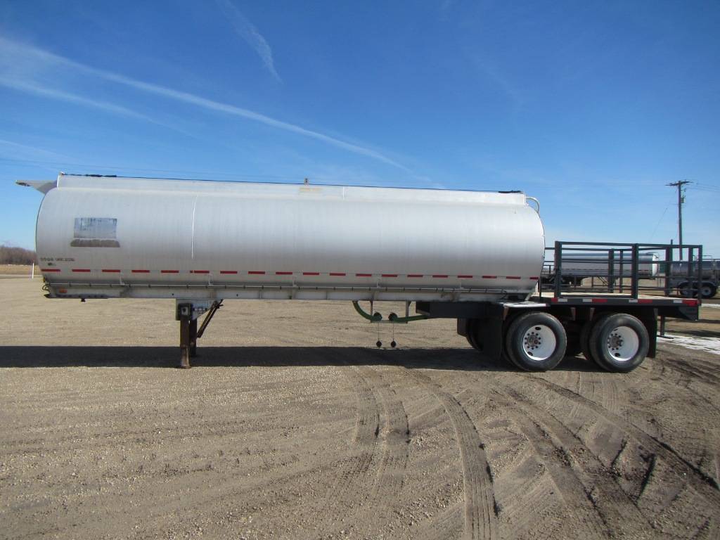 1990 Westank Tandem Alum Tanker Trailer W/10'X102" Rear Deck - Little ...