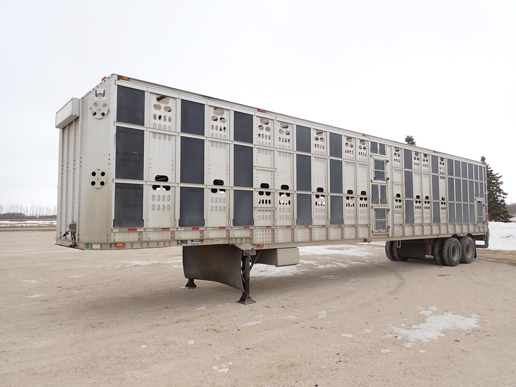 2003 Barrett 53FT Tandem Shallow Drop Double Deck Livestock Trailer ...