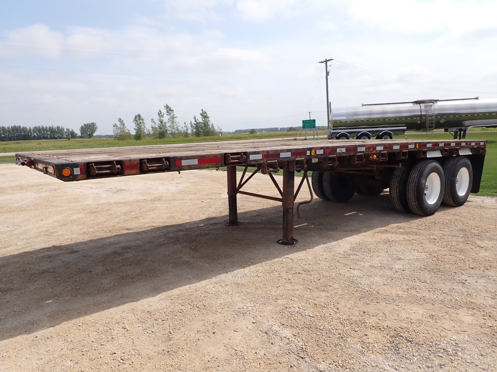 1989 Magnum 28FT Super-B Flat Deck Pup Trailer (#246B) - Little League ...